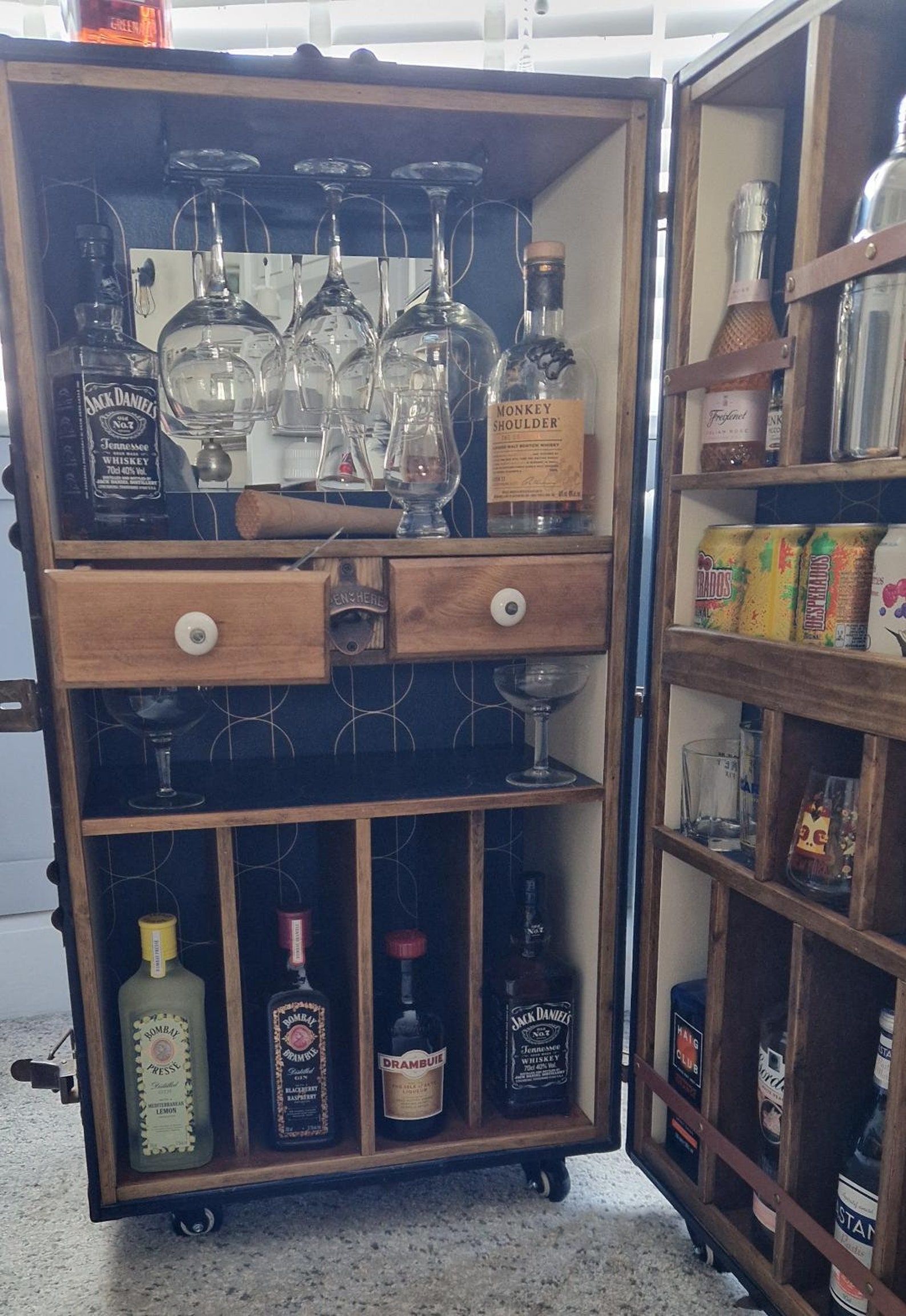 Vintage Steamship Style Trunk Bar Price Reduced - Etsy UK