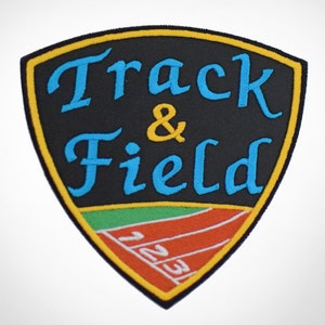 Track & Field Embroidered Patch | Etsy