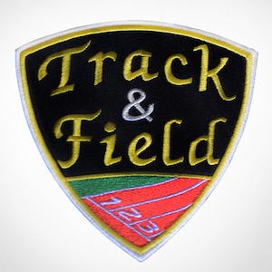 Track & Field Embroidered Patch | Etsy