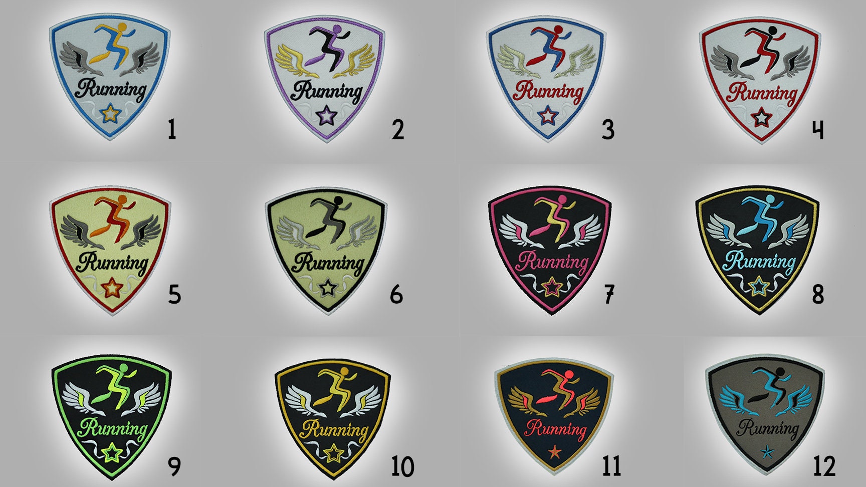 Running Embroidered Patch 5x5 - Etsy