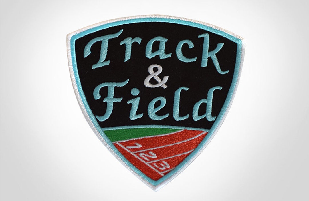 Track & Field Embroidered Patch - Etsy