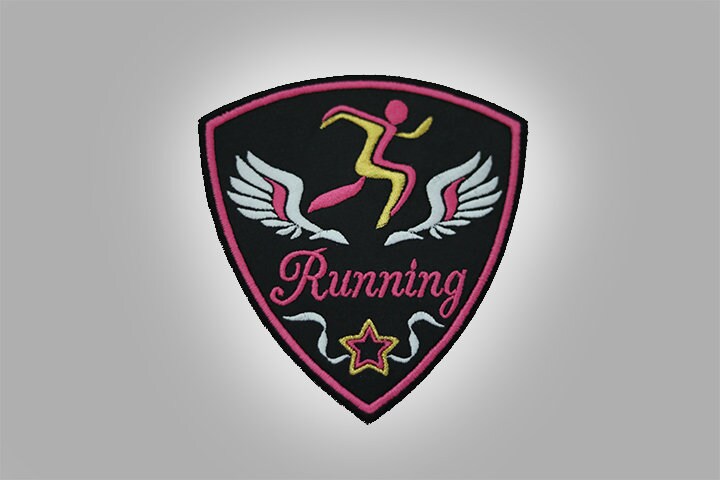 Running Embroidered Patch - 5x5" - Etsy