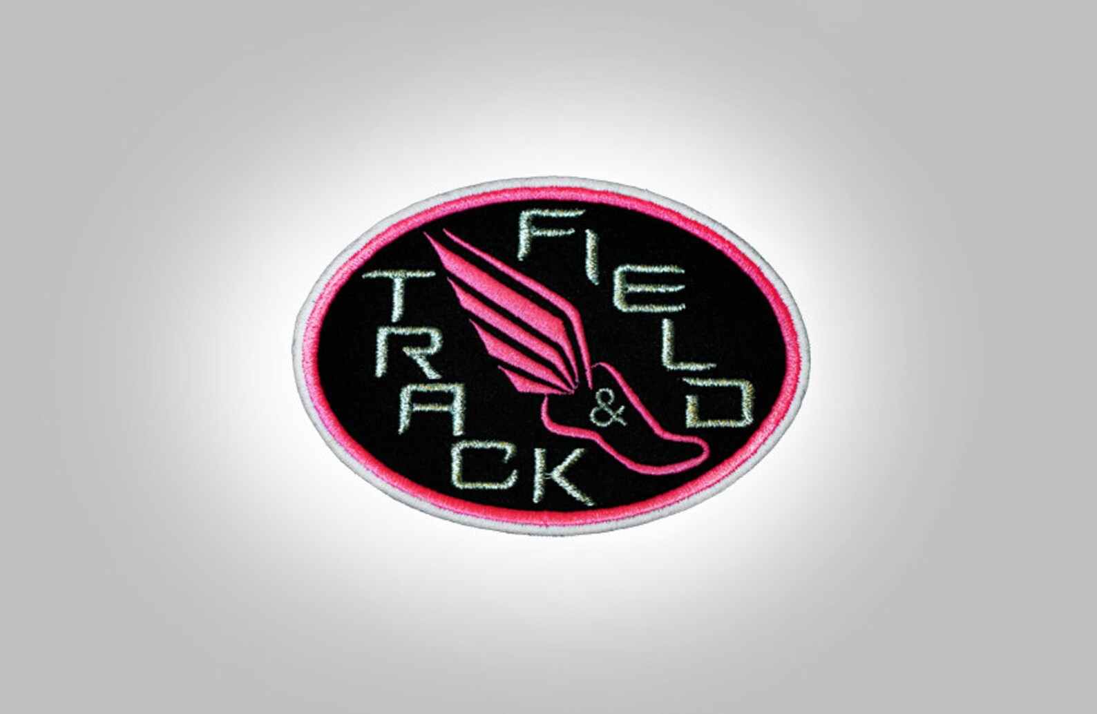 Track & Field Oval Embroidered Patch - Etsy