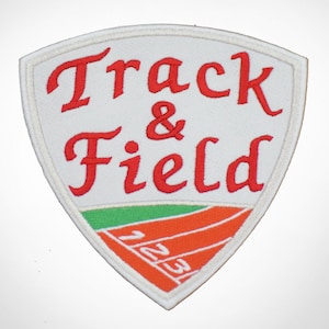 Track & Field Embroidered Patch - Etsy