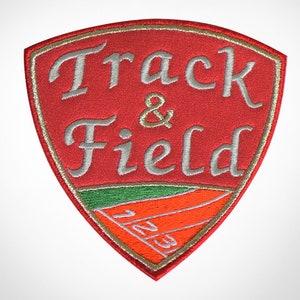 Track & Field Embroidered Patch | Etsy