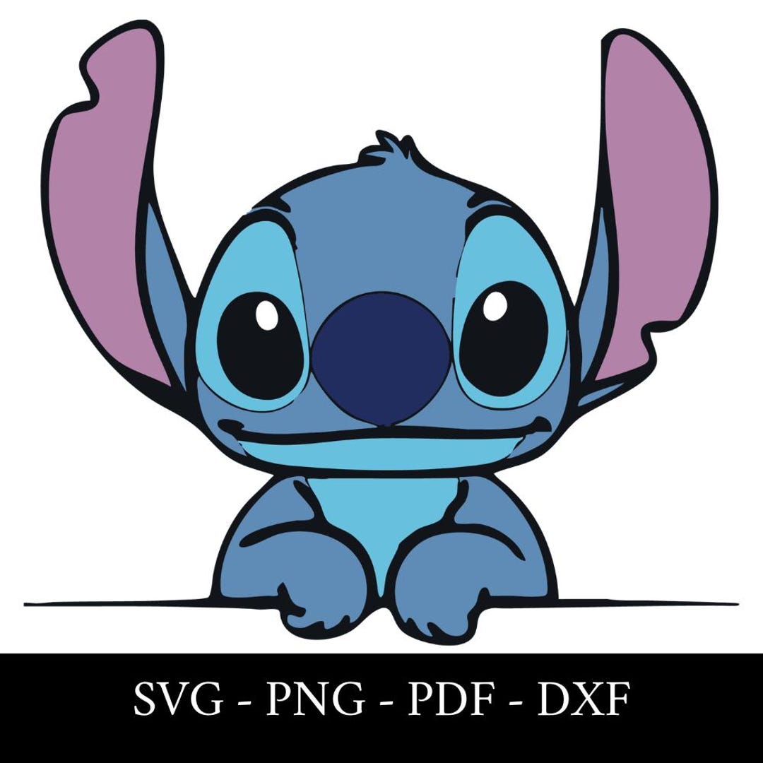 Stitch SVG File – Cute Disney Character for Cricut & Silhouette ...