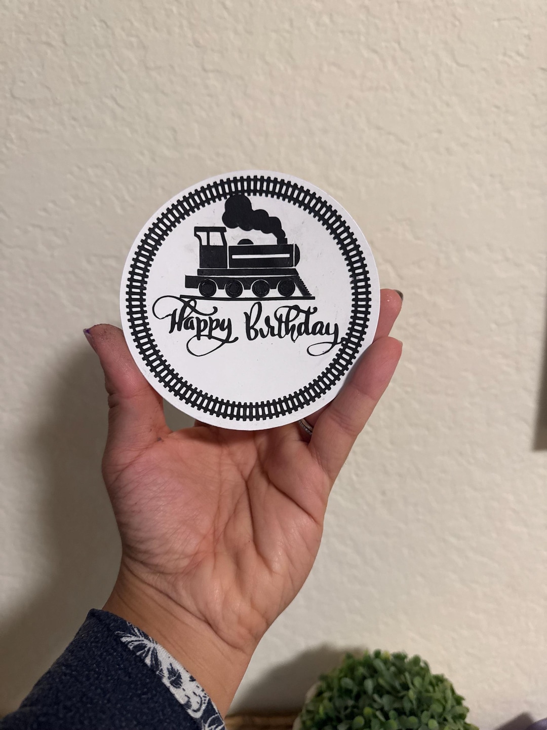 Personalized Train Birthday Cake Topper, Railroad Theme - Etsy