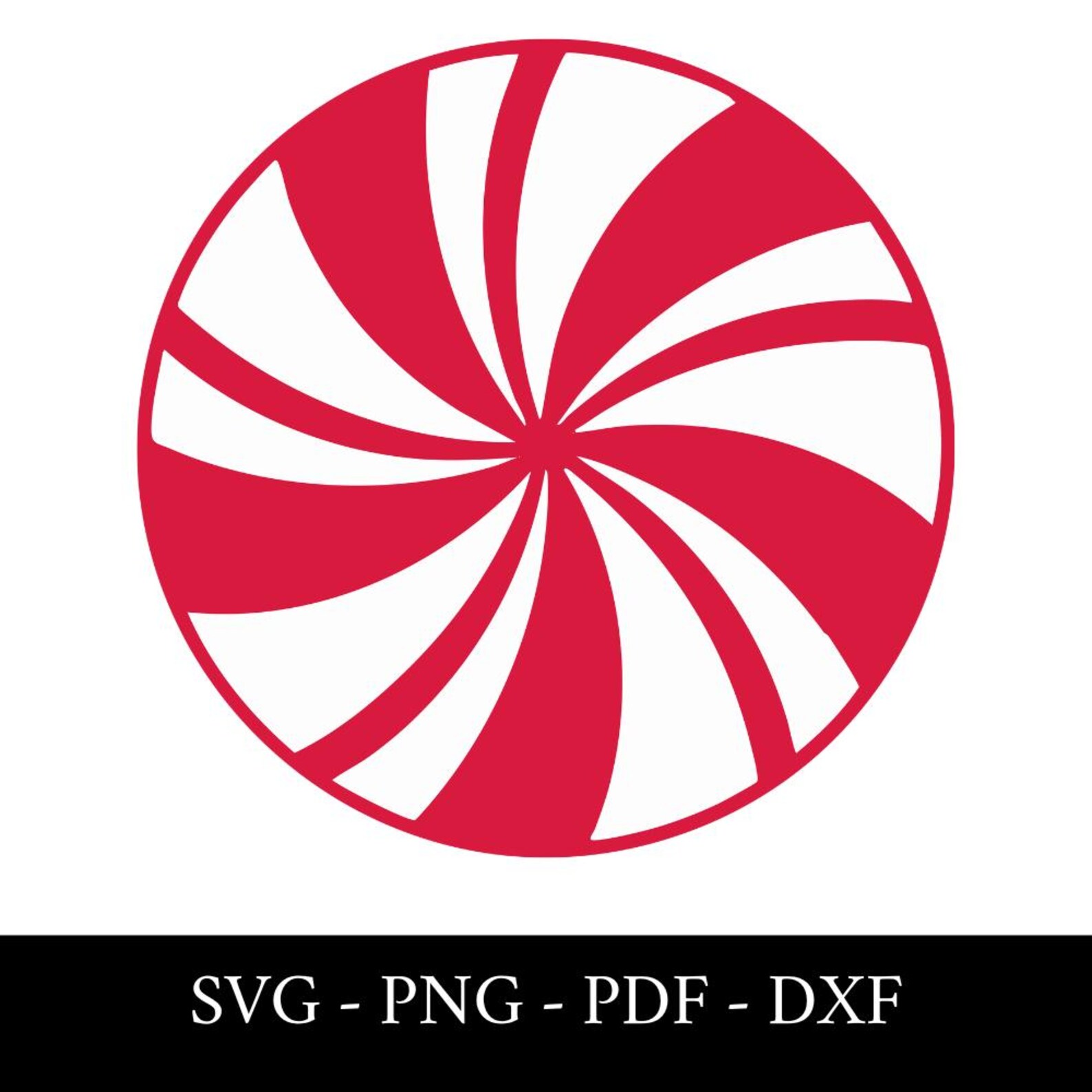 Christmas Peppermint Candy Svg Png Pdf Dxf Bundle | Holiday Crafting ...