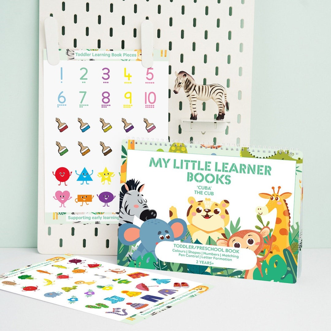 Toddler Activity Book - Shapes, Colours, Numbers Pen Control Learning ...