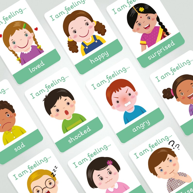 Emoties &Gevoelens Flashcards Autisme Communicatie PECS - Etsy Nederland