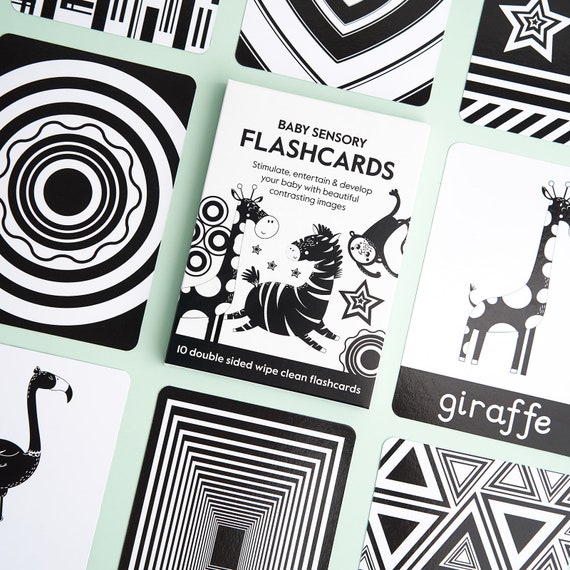 Baby Sensory Flashcards Black and White 0-6 Months New | Etsy UK