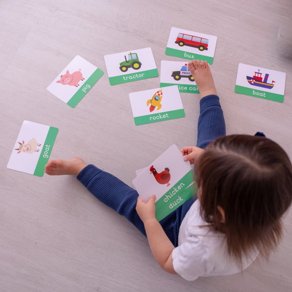 Farm Animals and Transport Flashcards | Etsy UK