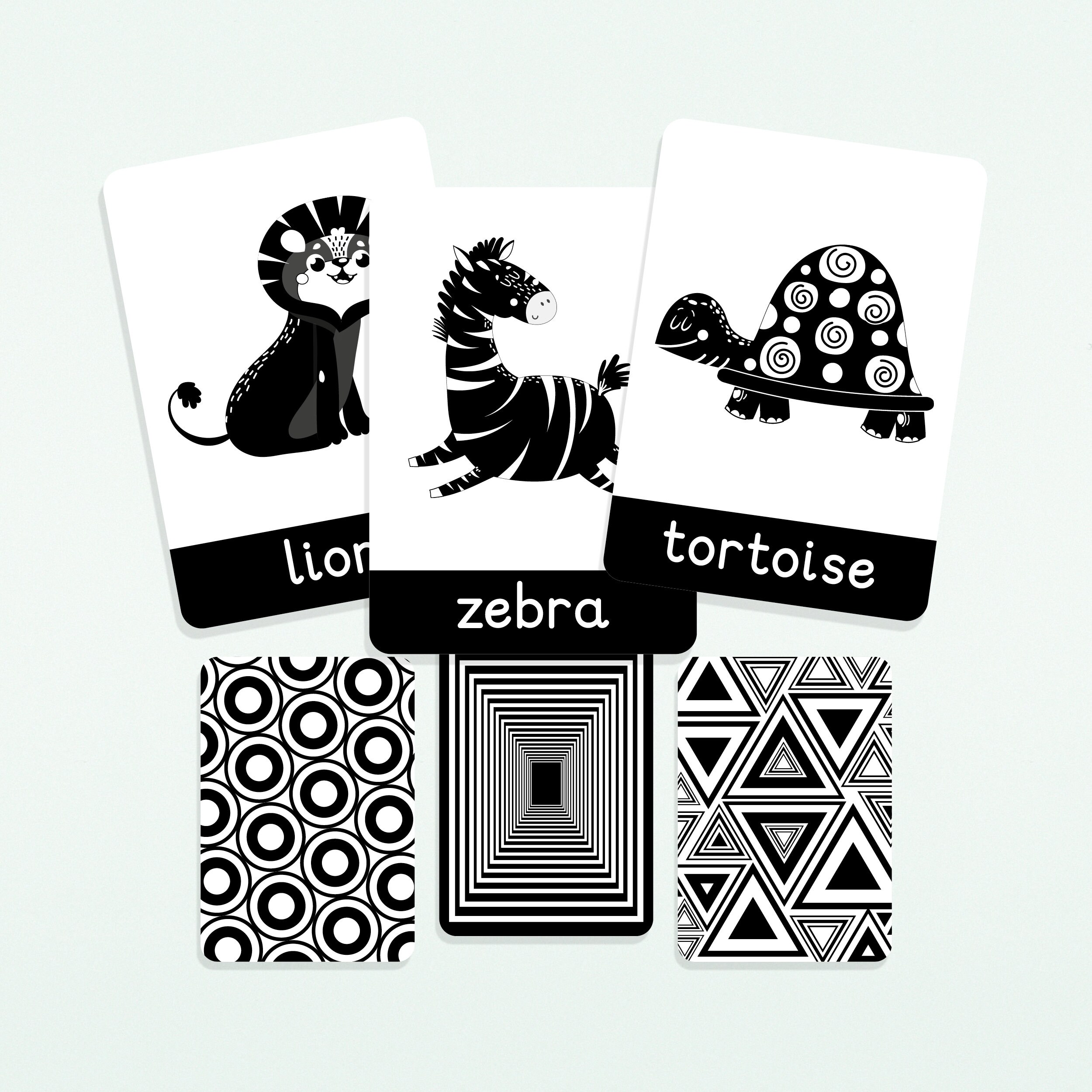 Baby Sensory Flashcards Black and White 0-6 Months New - Etsy UK