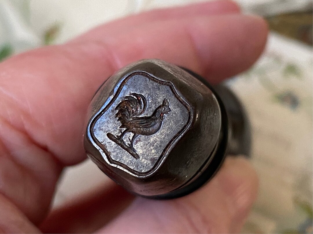 Fantastic Antique Georgian/victorian Heraldic Cockerel /chicken ...