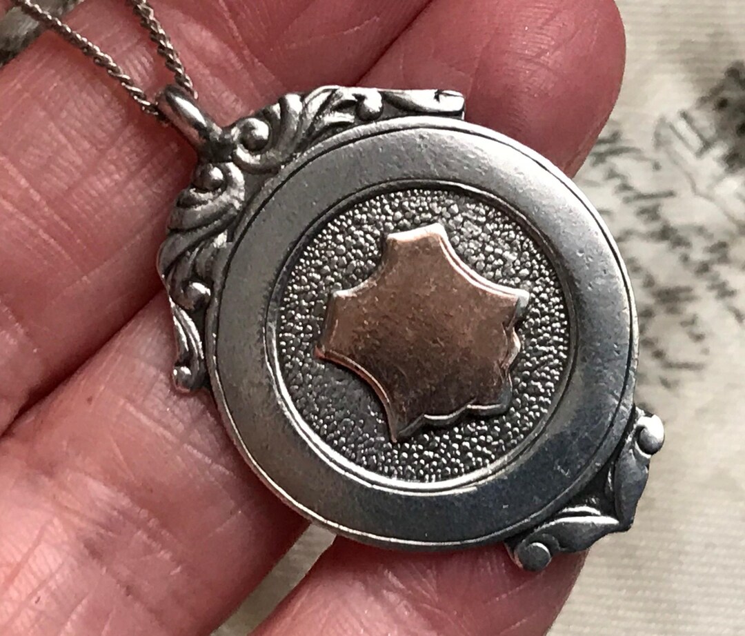 Fabulous Antique Hallmarked Sterling Silver Fob With Gold Detail Watch ...