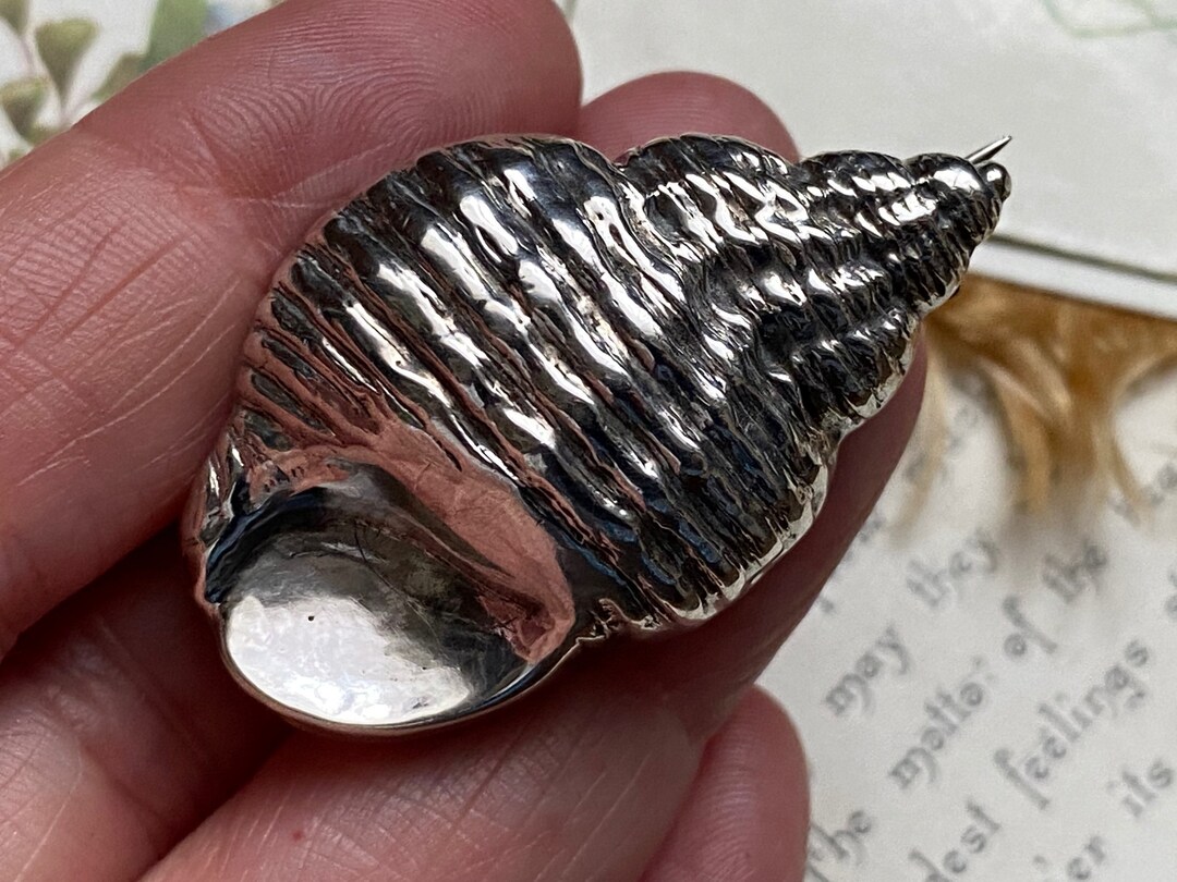 Unusual Antique Victorian Sterling Silver Conch Seashell - Etsy