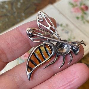 Fabulous Unusual Vintage Sterling Silver Wasp Insect Brooch / Pin 4 - Etsy