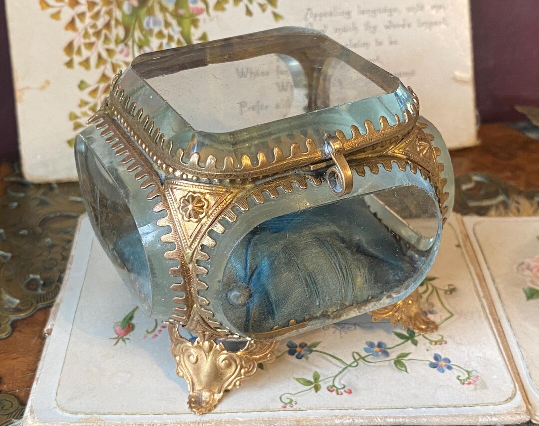 Unusual Antique French Victorian /edwardian Miniature Gilt Metal ...