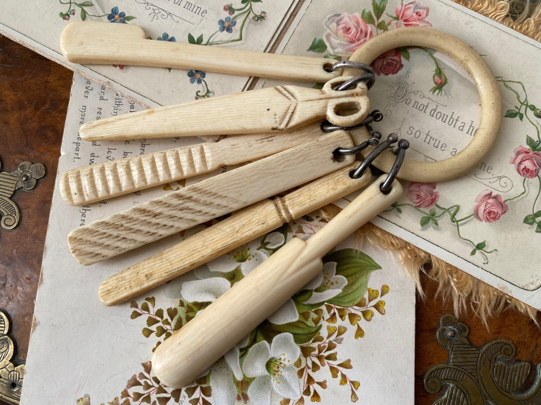 Rare Unusual Antique Victorian Novelty Sterling Silver Carved Scissors ...