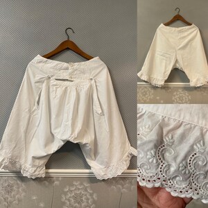 Original Antique Victorian/edwardian White Linen Broderie Anglaise ...