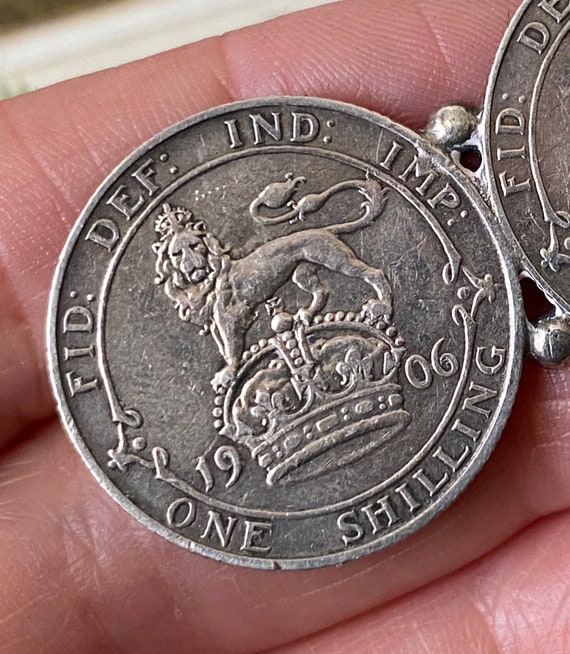 Unusual antique king Edward V11 sterling silver shill… - Gem