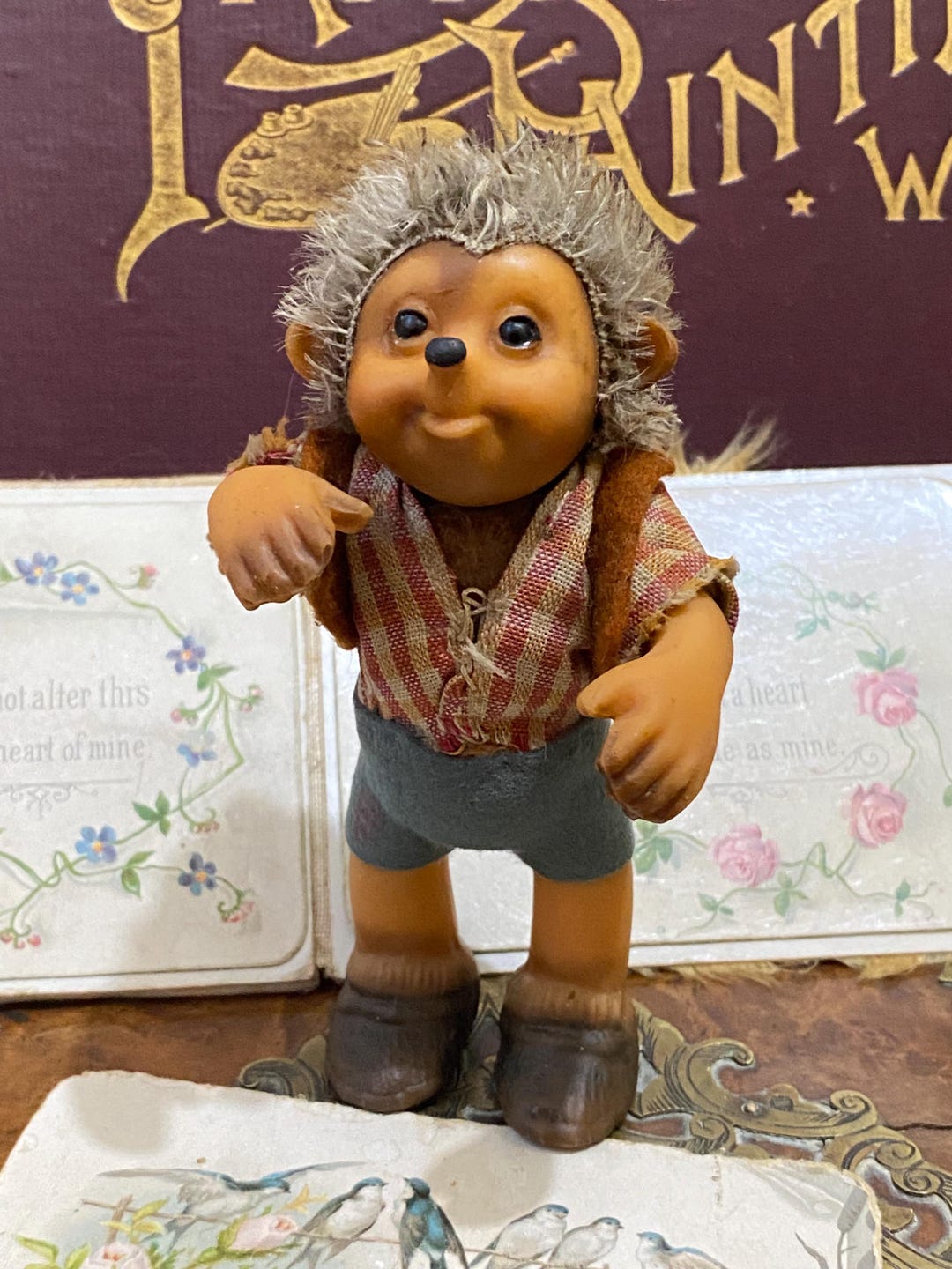 Fantastic Vintage Steiff Micki / Mecki Hedgehog Miniature Toy Figure ...