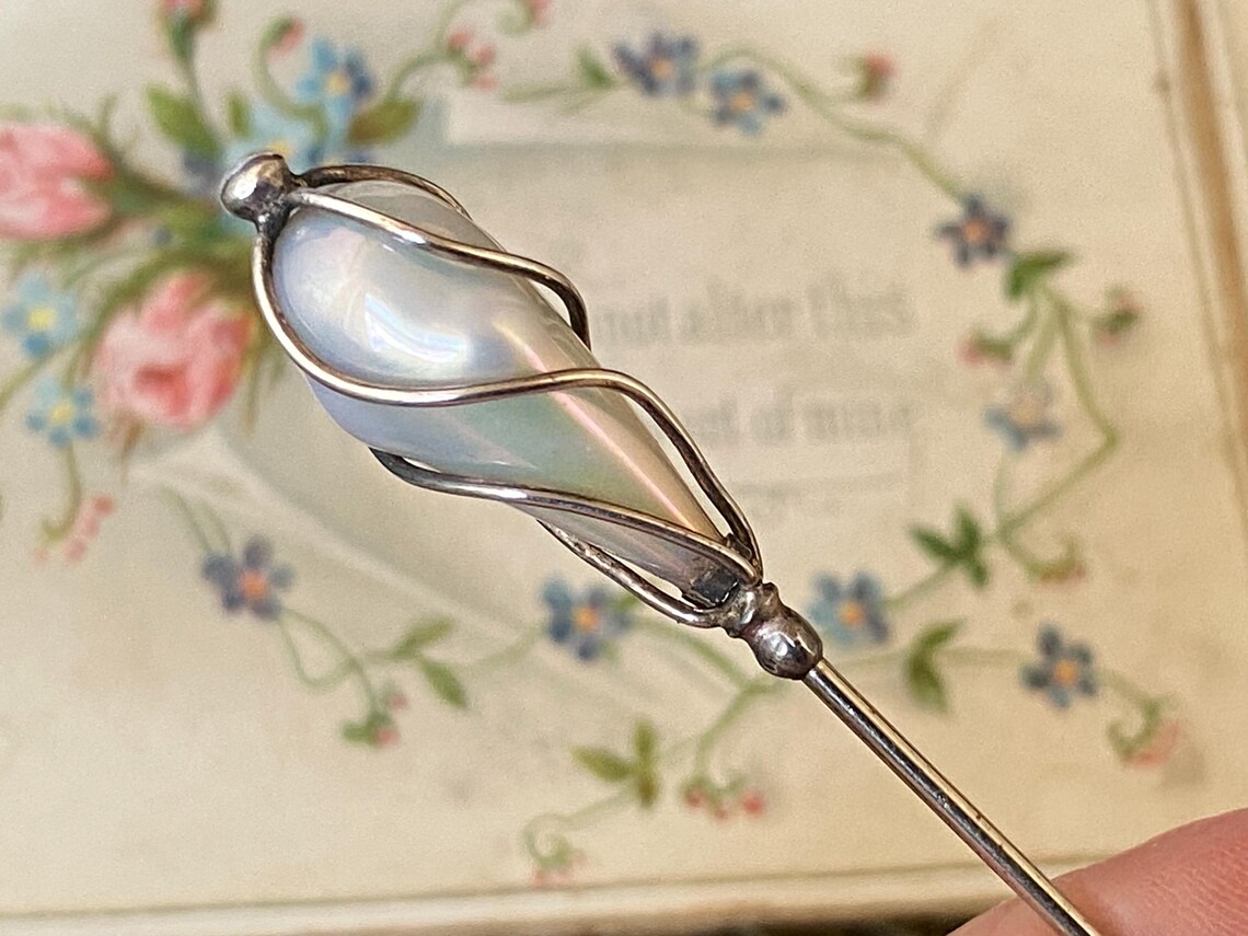 Fabulous Victorian /edwardian Sterling Silver Cage With Steel Pin and ...