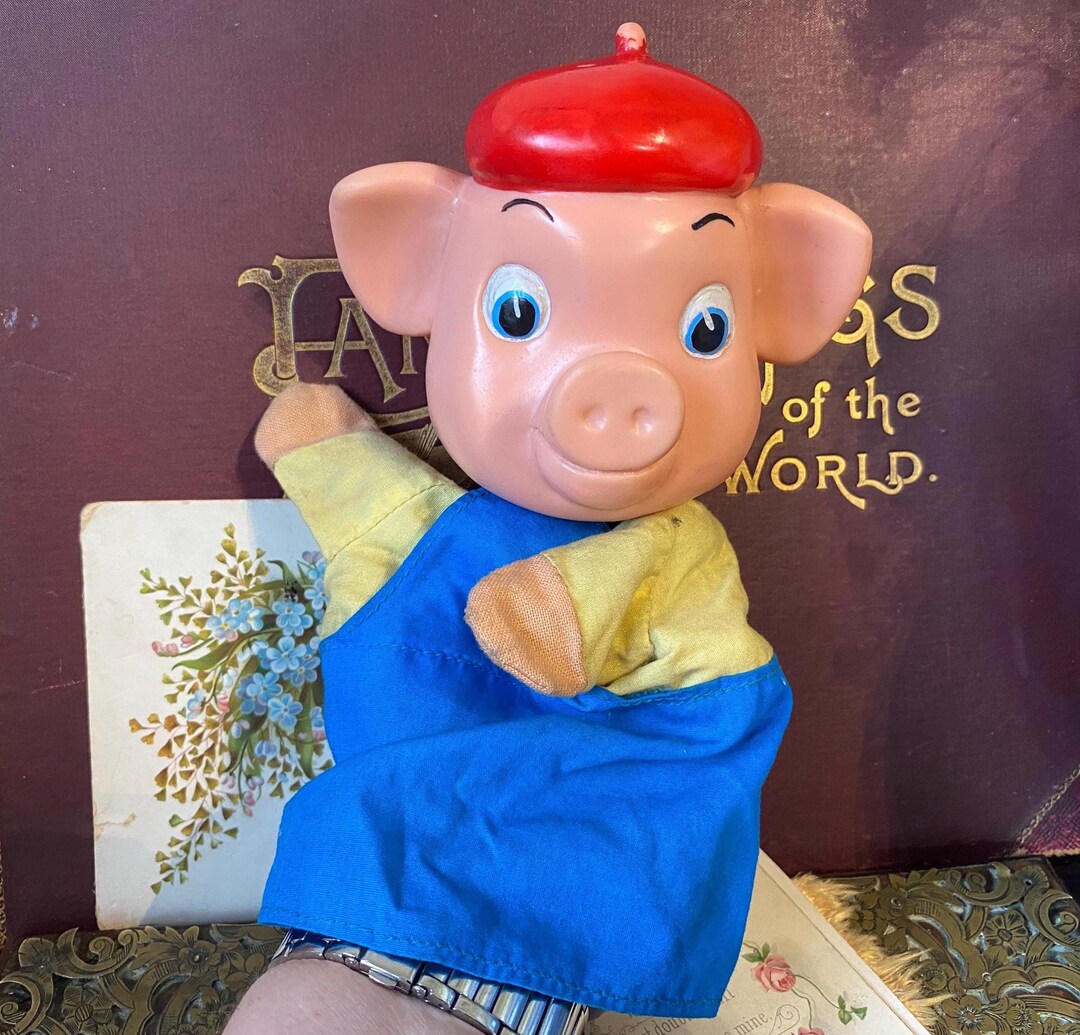 Fantastic Vintage 1960s Chad Valley “pinky“ Pig From Pinky & Perky Tv ...