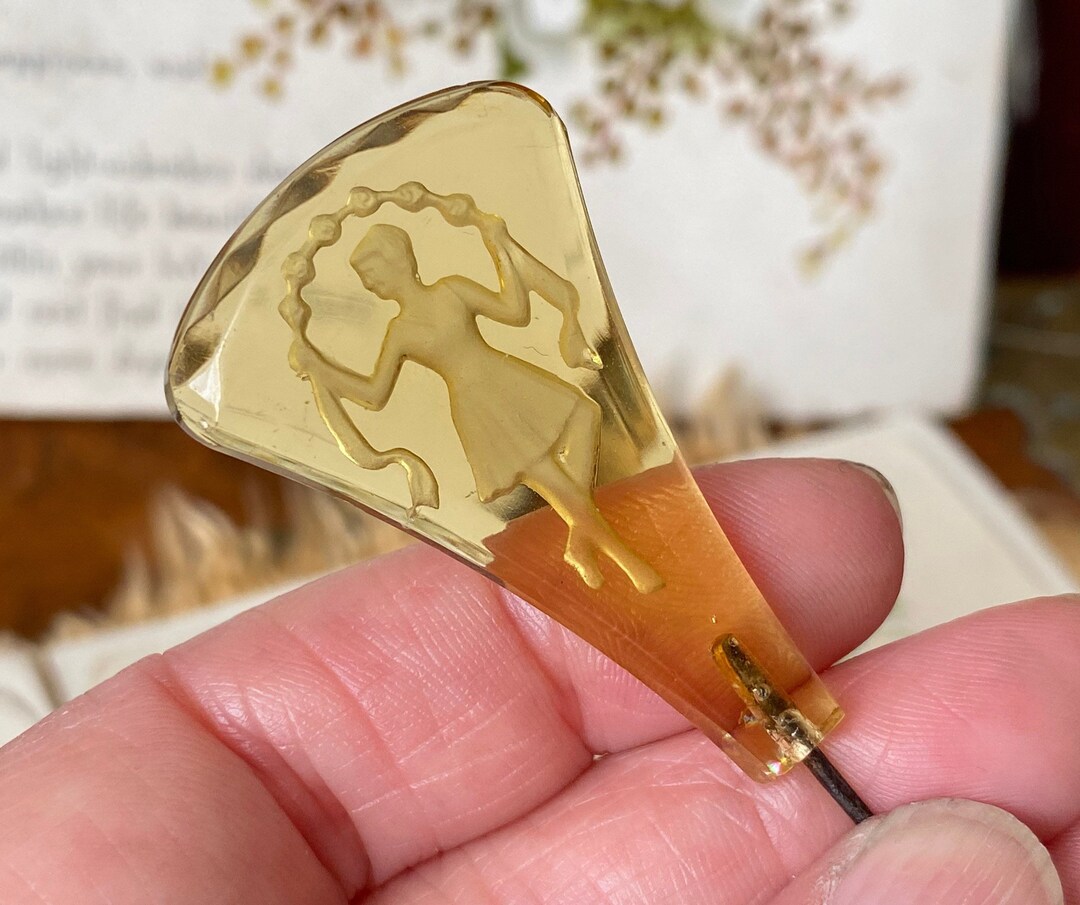 Stunning Unusual Rare Antique Edwardian Art Nouveau Intaglio Czech ...