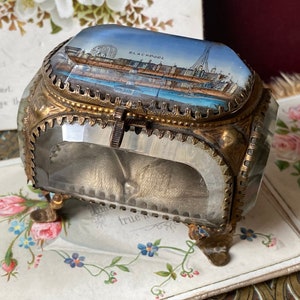 Antique Victorian /edwardian Blackpool Souvenir Miniature Gilded Metal ...
