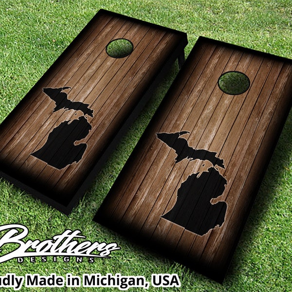 Michigan State Cornhole - Etsy