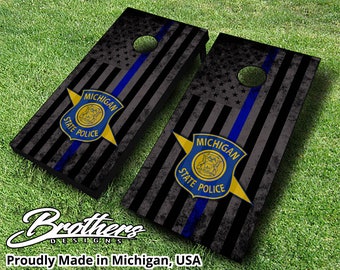 Cornhole Decals Michigan State - Etsy