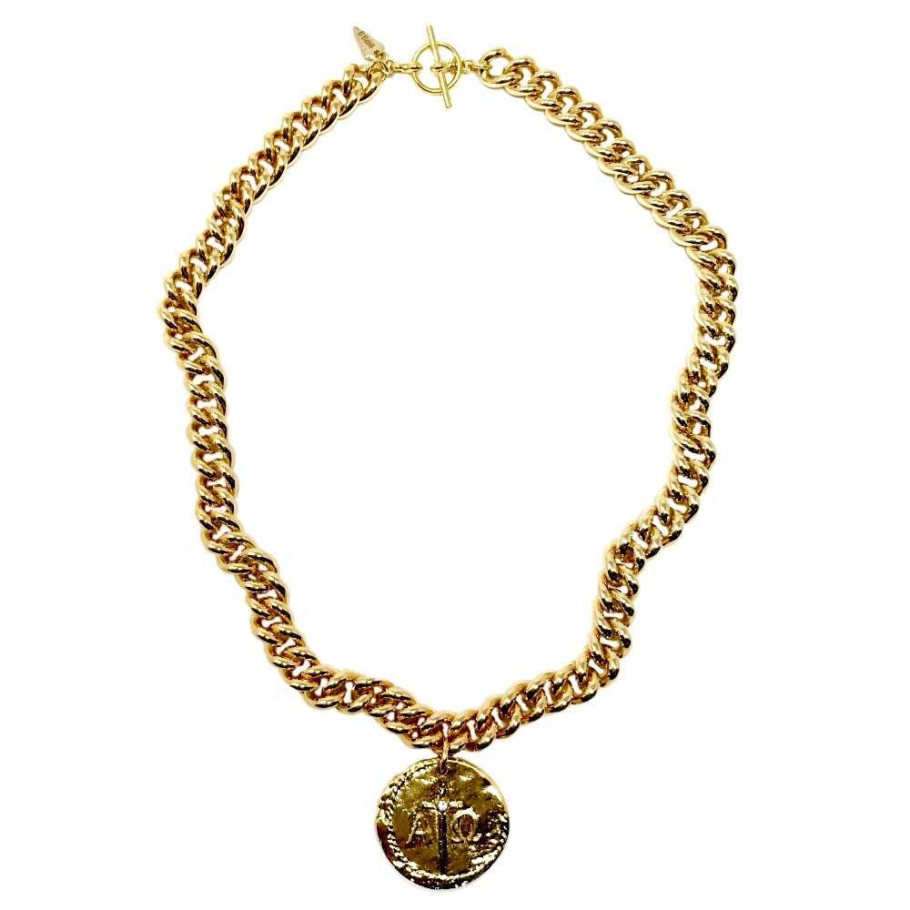 Greek Coin Necklace Greek Alpha & Omega Reversible Coin. No - Etsy