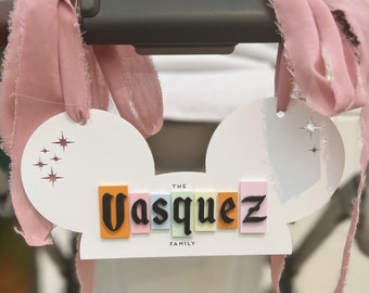 Disney Inspired Stroller Tag Stroller Tag Ears Stroller Tag Disney ...