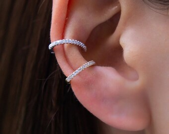 White Gold Ear Cuff | Etsy