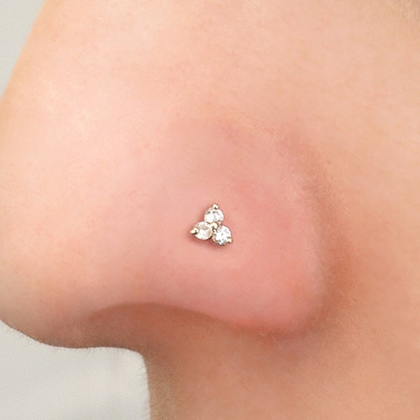 Stone Nose Ring - Etsy