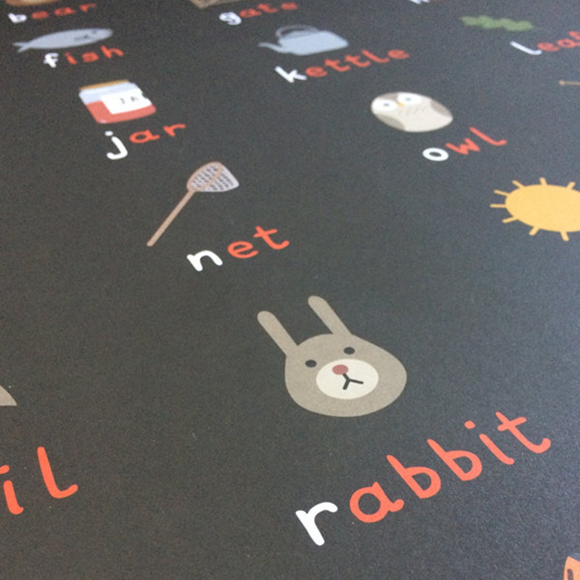 Plucky Alphabet Poster - Etsy