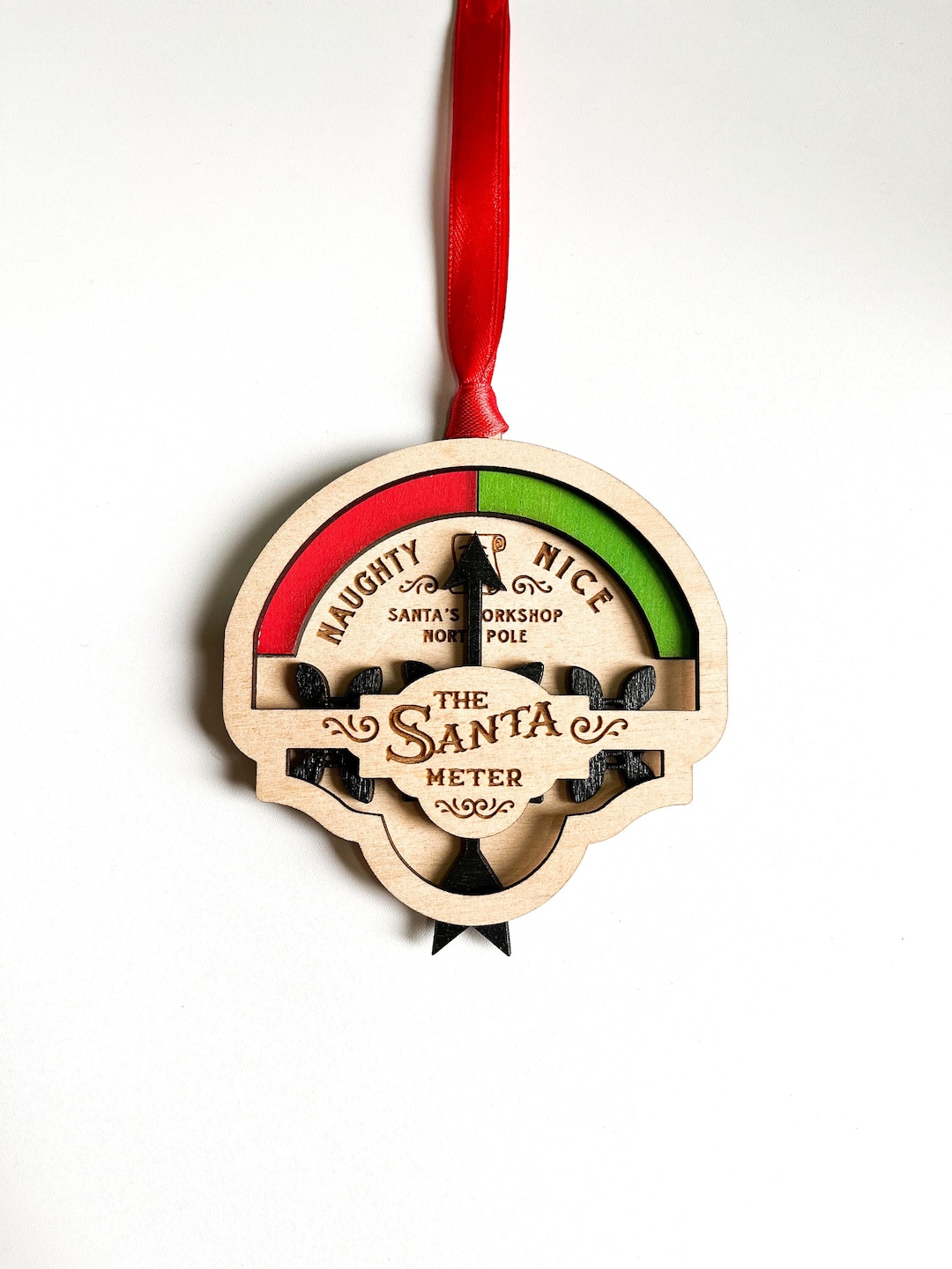 Personalised the Santa Meter Nice Naughty List Christmas Decoration ...