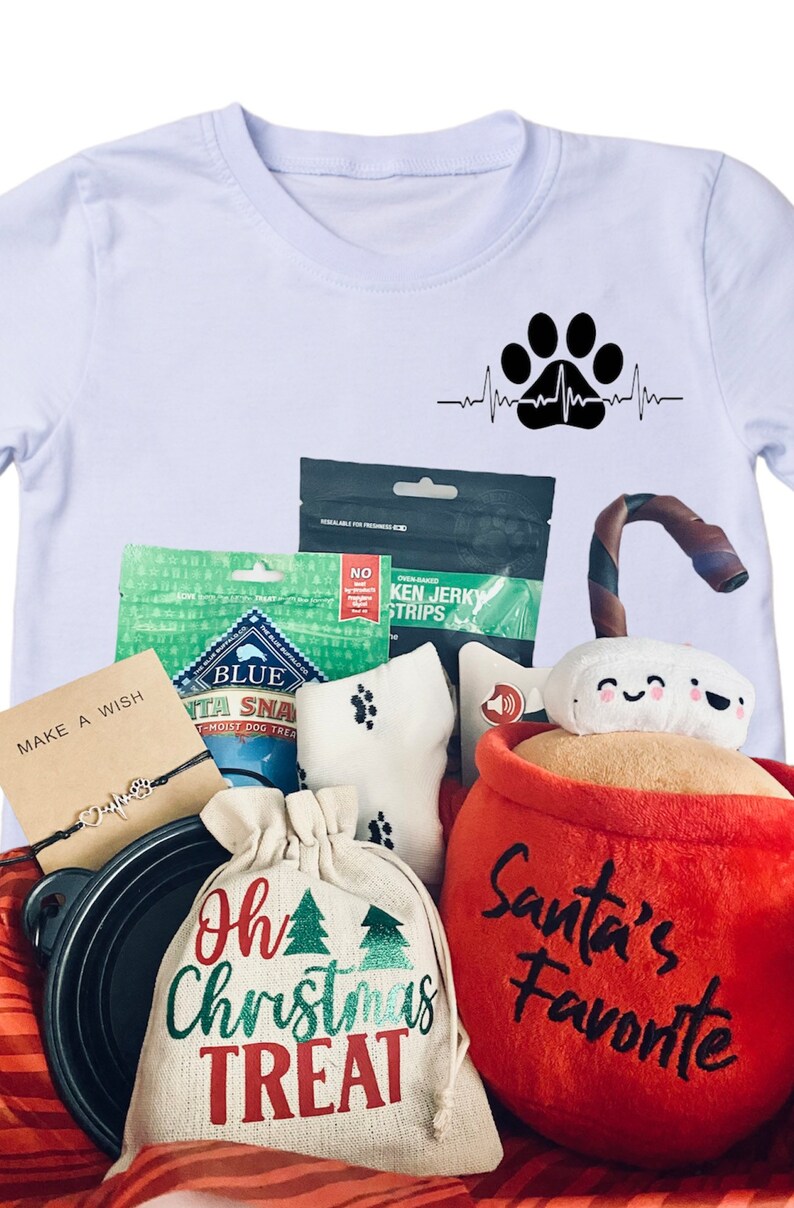 Christmas Themed Dog Mom Gift Dogs Christmas Gift Dog and Dog Mom Box ...