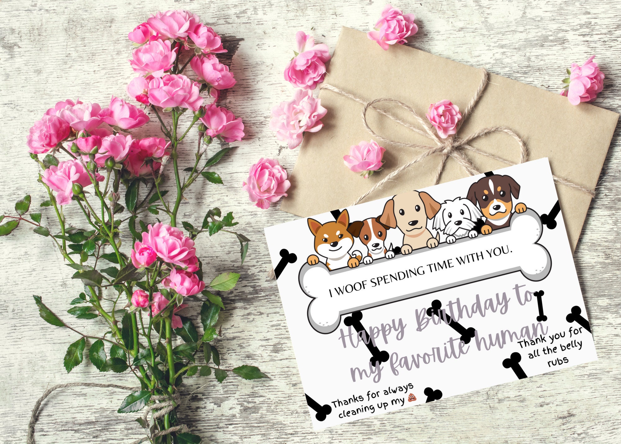 Personalized Birthday Greeting Card Gift From Dog Pet Parent Birthday ...
