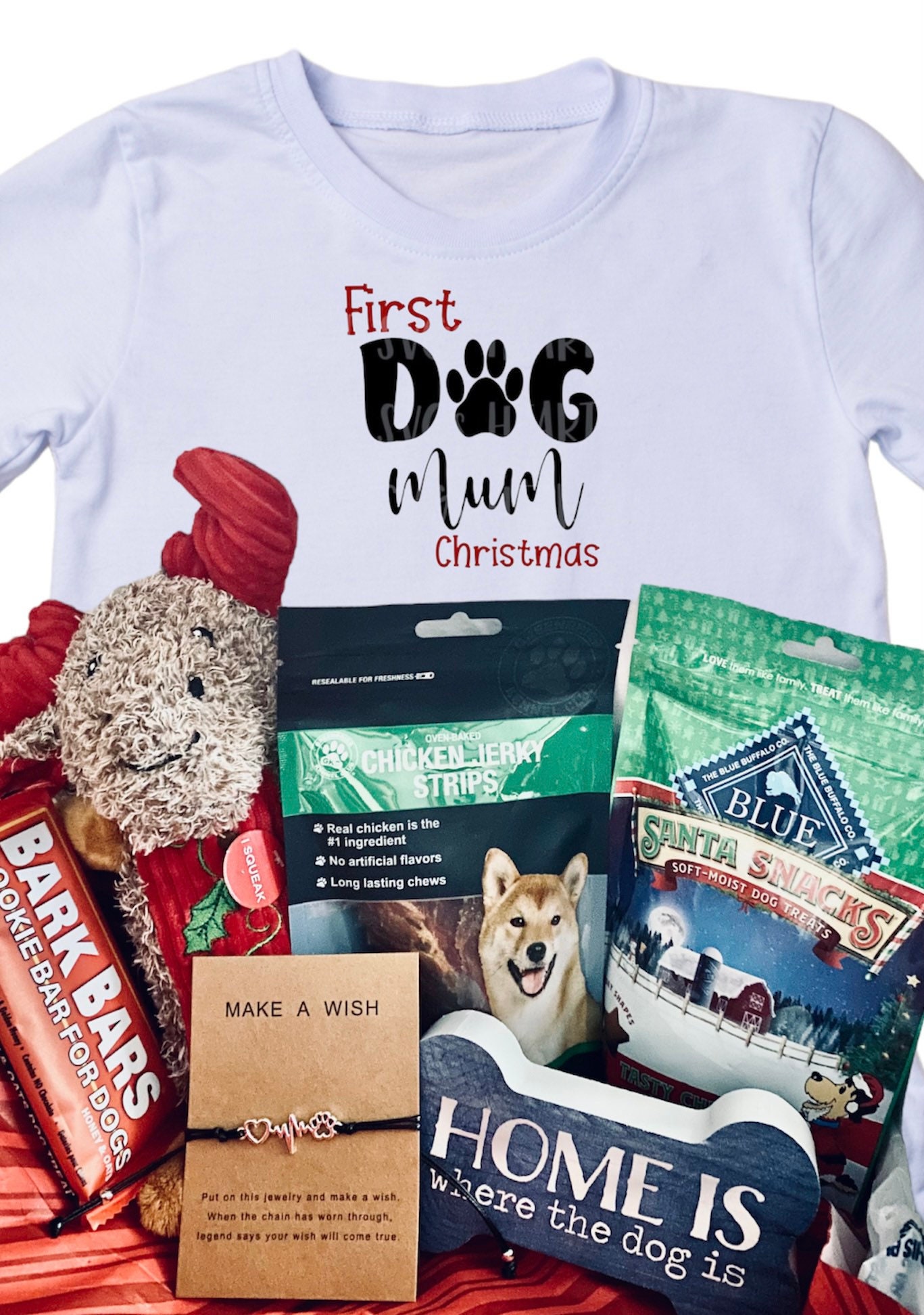 Christmas Themed Dog Mom Gift Dogs Christmas Gift Dog and Dog Mom Box ...