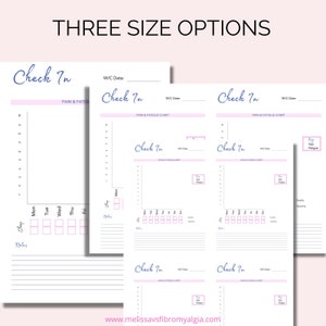Pain and Fatigue Log, Easy Chart to Track Chronic Illness With Free ...