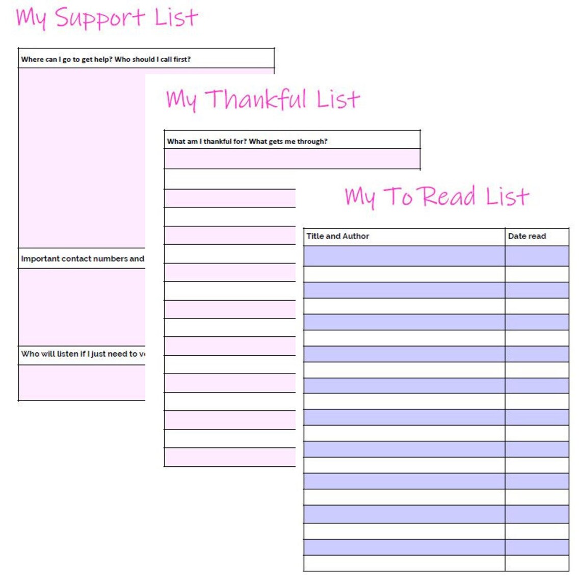 Chronic Illness Flare Planning Kit Chronic Pain Relief Plan - Etsy New ...