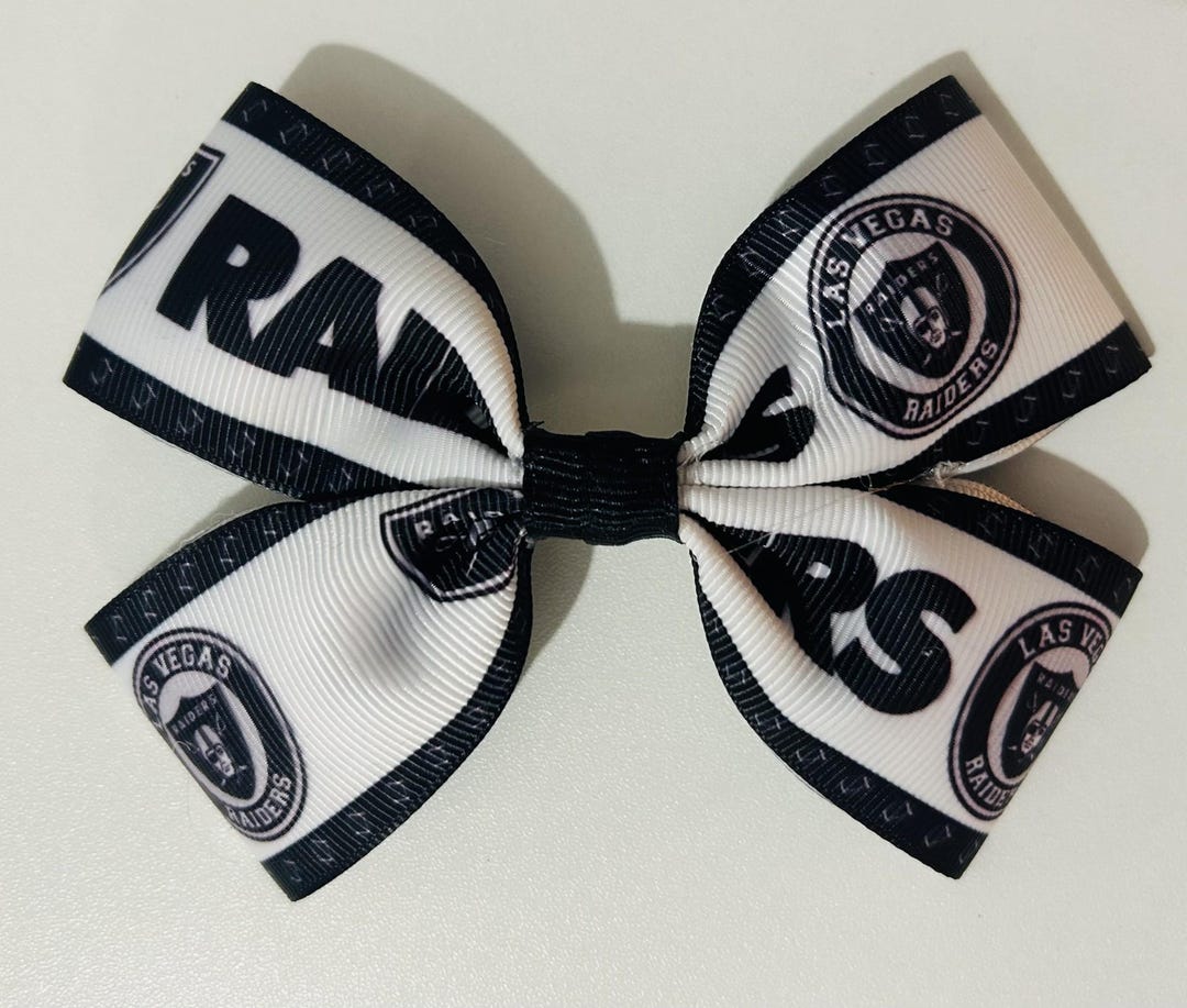 5-inch NFL Las Vegas Raiders Bow Perfect for Fans - Etsy