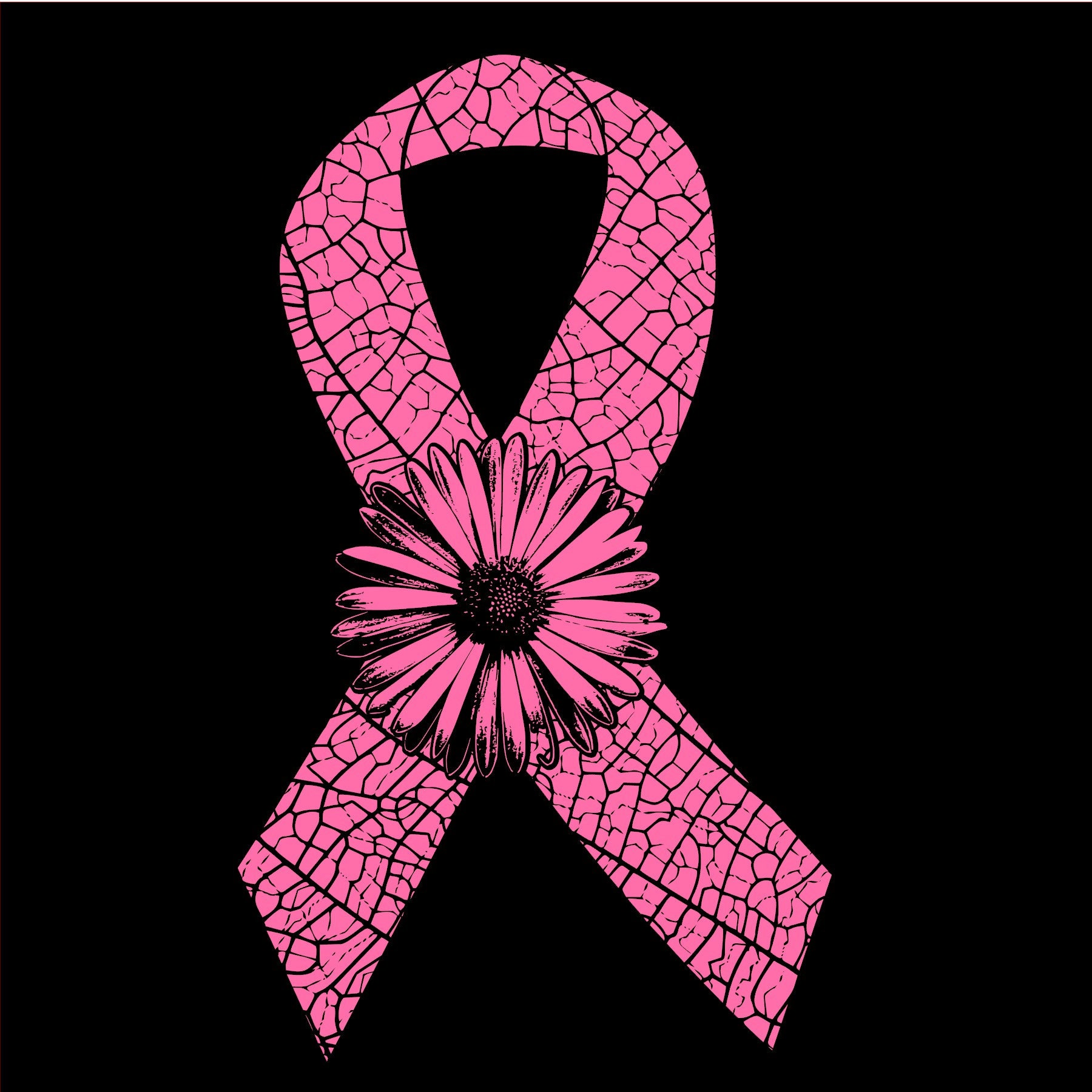 Cancer Ribbon, Cutfile for Silhouette, SVG, PDF, JPG, Cameo, Cricut ...