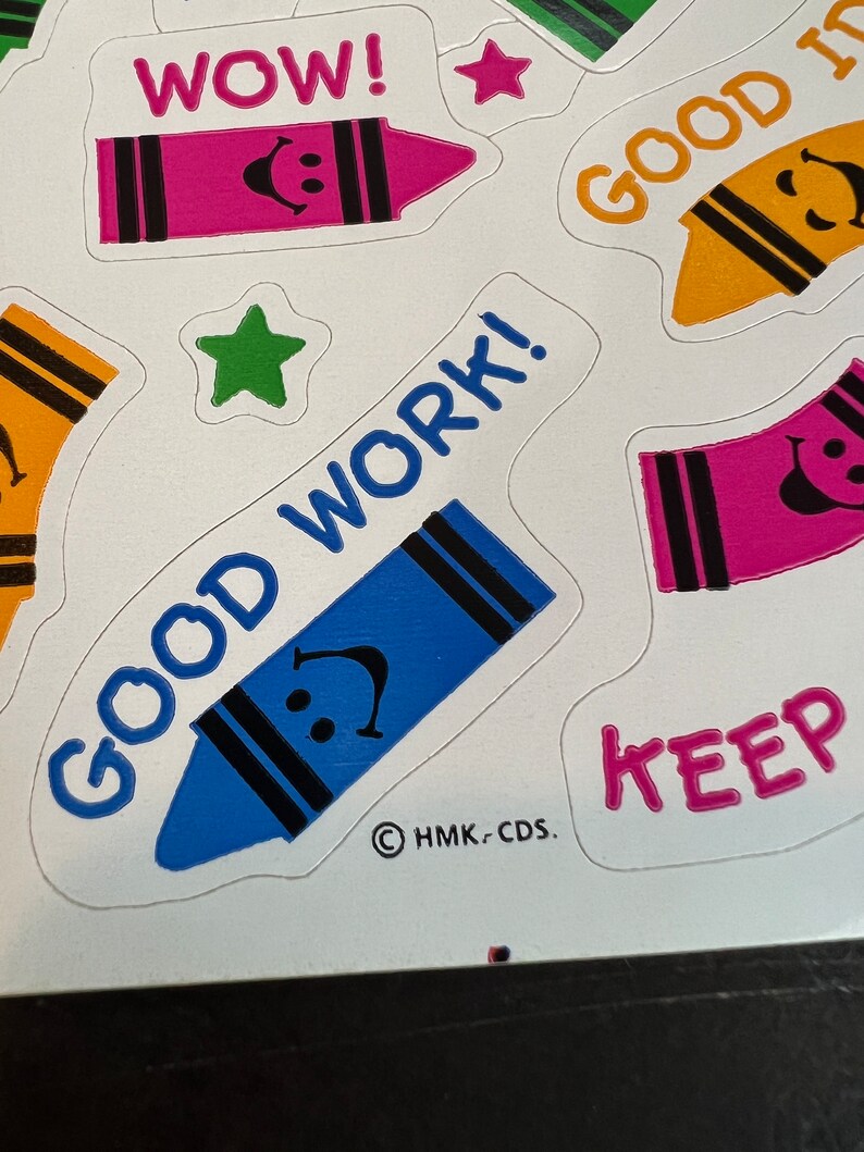 Vintage Hallmark Sticker Sheet Collectible Stickers - Etsy