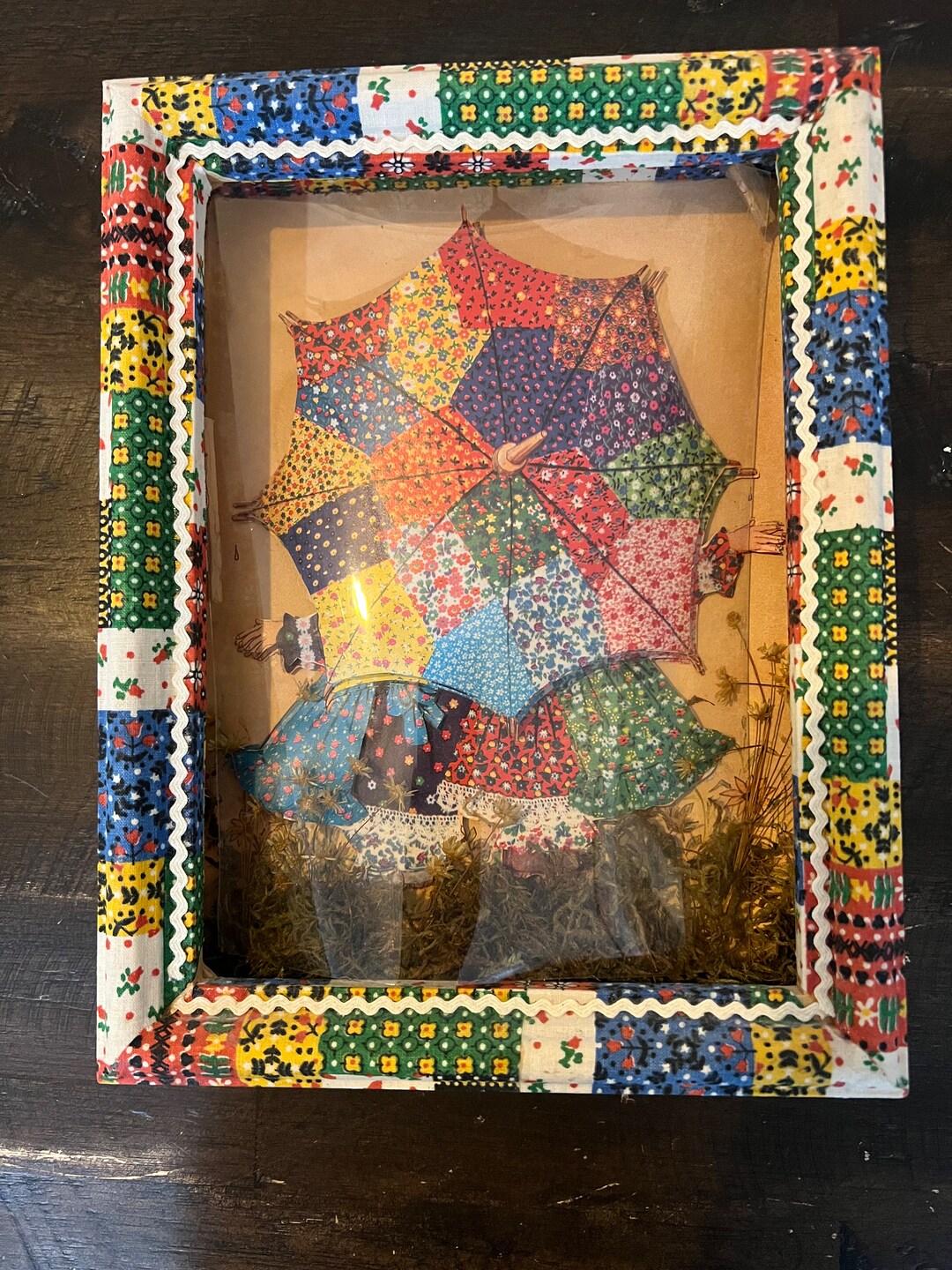 Vintage Holly Hobby Framed Art | Vintage Patchwork Framed Art - Etsy