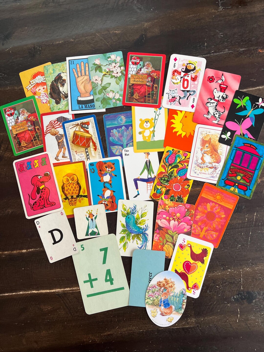 Vintage Playing Card Bundle | 30 Unique Designs, Paper Crafts - Etsy