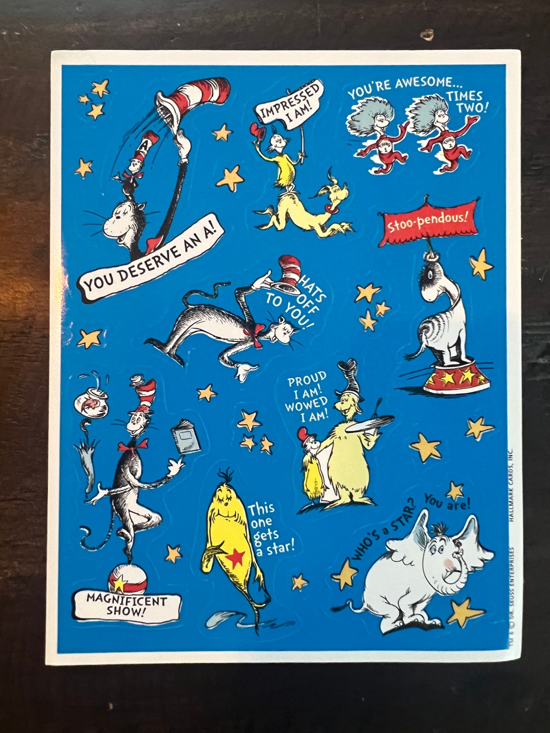 Dr. Seuss Sticker Sheet Collectible Stickers - Etsy