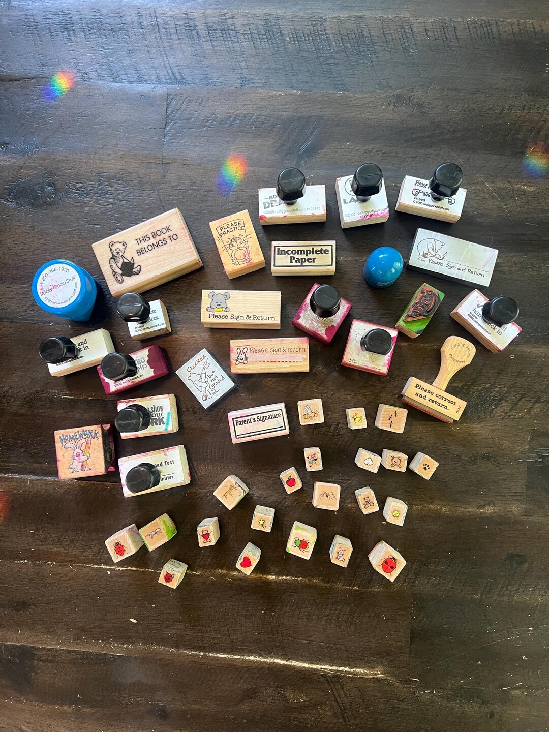 Lot of Vintage Rubber Stamps School Stamps Vintage Stamps Vintage ...